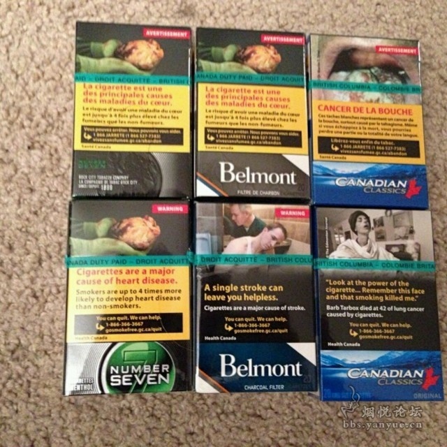 新人报到。入手了几包加拿大烟——NUMBER 7 Belmont canadian classics - 香烟漫谈 - 烟悦网论坛