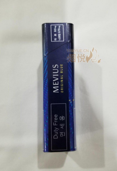 MEVIUS ORIGINAL BLUE(Korea Duty Free) 香烟正品价格表，真伪鉴别口感评测各地价格多少钱 [香烟信息-烟悦网]