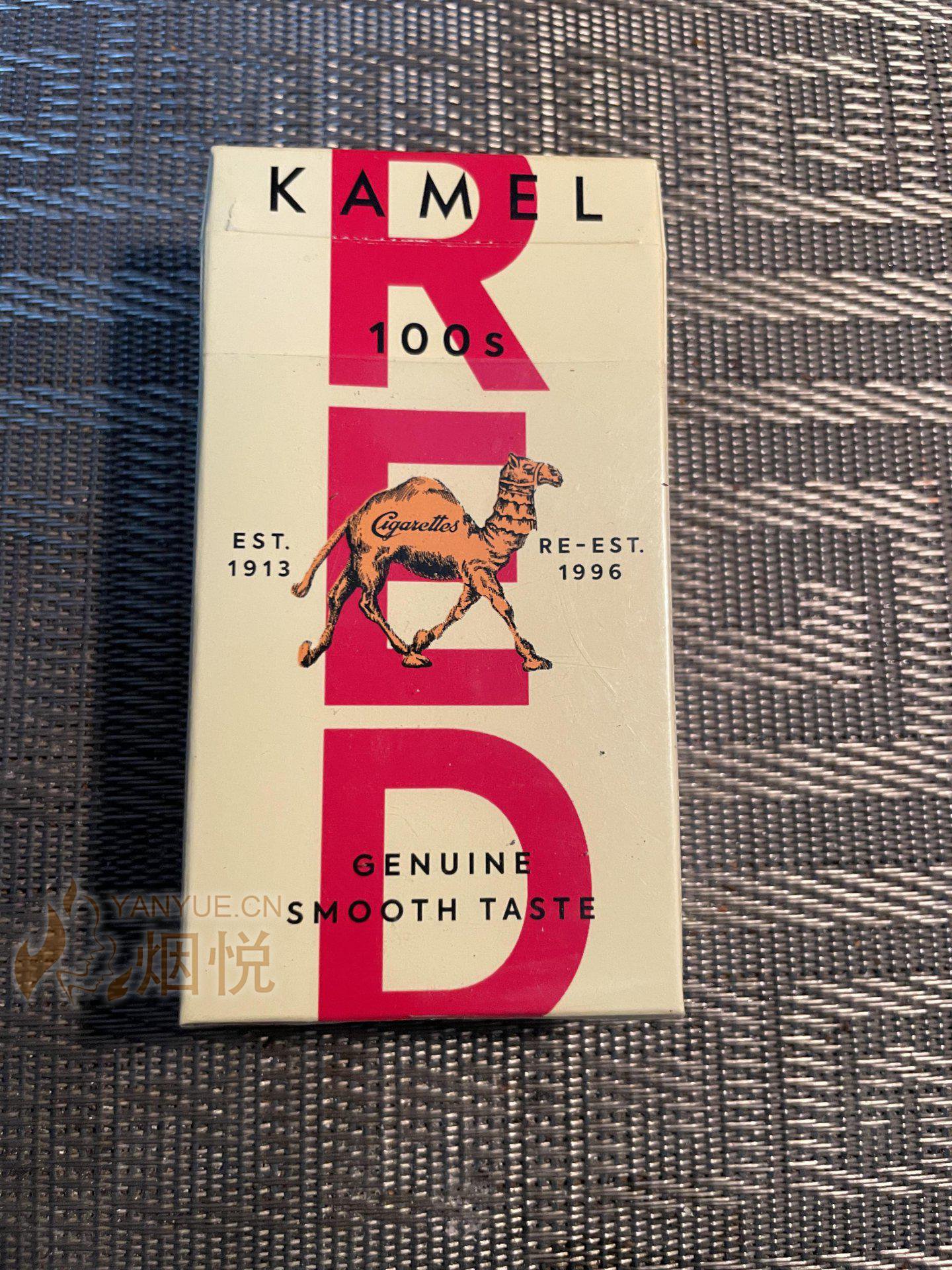 美国乔治亚州完税版RED KAMEL 100s 原味 。味道一般 - 香烟漫谈 - 烟悦网论坛