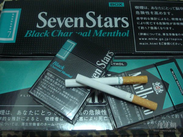 黑色誘惑~黑薄荷Marlboro Black Menthol&Seven Stars Black Chararcoal Menthol ...