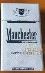 Manchester United Kingdom Sapphire Blue 香烟正品价格表，真伪鉴别口感评测各地价格多少钱 [香烟信息-烟悦网]