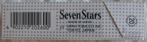 Seven Stars Original。“七星”牌香烟是日本国际烟草株式会社的“扛鼎之作”，在全球...[话题-烟悦网]
