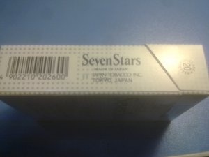 新买的seven stars 灰色 中免 求鉴定！！。个人非常喜欢七星这个牌子的烟（NANA的影响...[话题-烟悦网]
