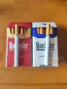 英国Manchester「曼彻斯特」香烟（皇家红）和（宝石蓝）。今天尝试两包英国小众品牌香...[话题-烟悦网]