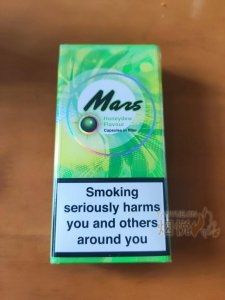 外烟老火品鉴⑤篇台湾mars（马尔斯）香烟哈密瓜爆珠欧盟版品鉴。今天再开一盒调剂（ 话题 烟悦网