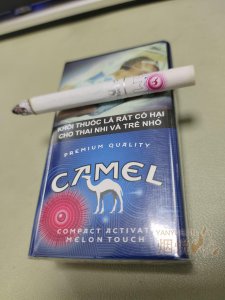 Camel Compact Activate Melon Touch (Vietnam) 香烟正品价格表，真伪鉴别口感评测各地价格多少钱 ...
