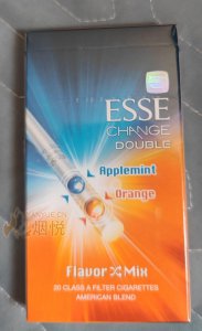 ESSE Change Double Applemint+Orange 香烟正品价格表，真伪鉴别口感评测各地价格多少钱 [香烟信息-烟悦网]
